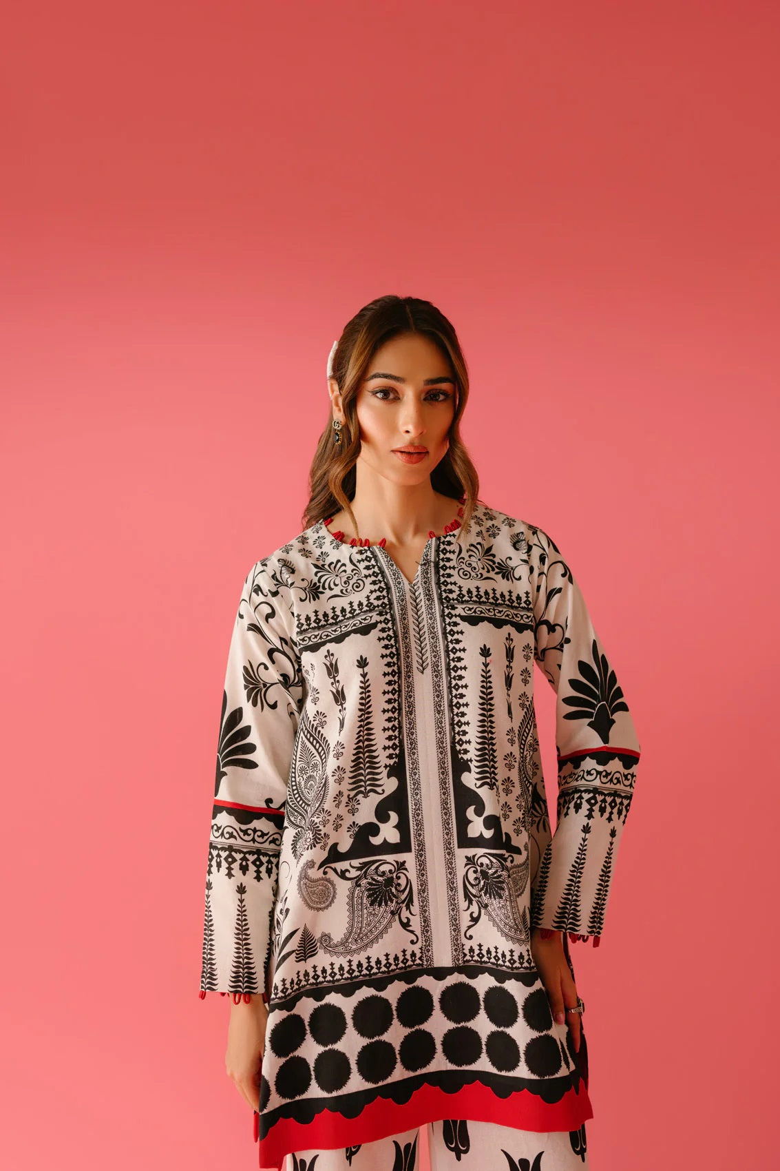 TURKISH FLORAL BLUSH LUXURY COORD SET – Mezansh